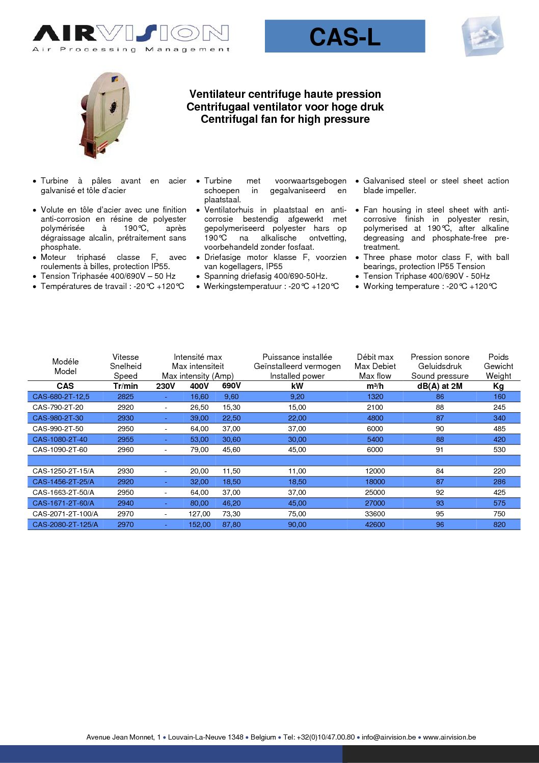 Documentation CAS-L | Airvision
